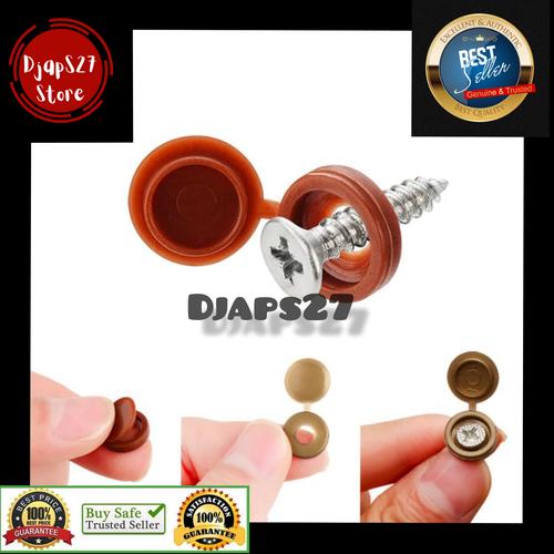 Jual Tutup Baut / Cover Cap Penutup Paku Baut Snap Mur Screw Cap 12 PCS ...