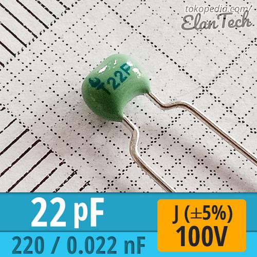Jual 22pF / 220 MLCC Torch Ceramic Capacitor 22 pF Kapasitor ElanTech ...