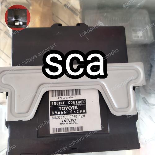 Jual ecu komputer engine control fortuner bensin matic 89666-0K290 ori ...