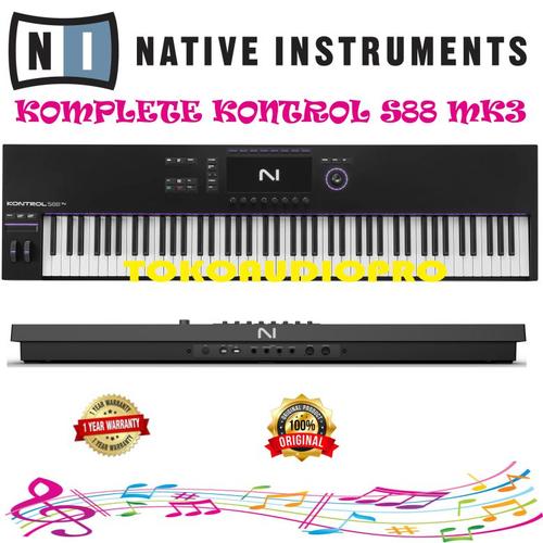 Jual Native Instruments Komplete Kontrol S88 MK3 Smart Keyboard ...