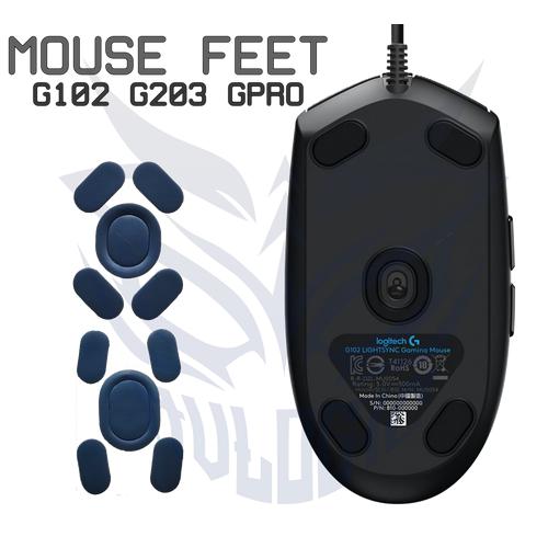 Jual Mouse Feet Glide Logitech G102 / G203 / GPRO - Standard Black ...