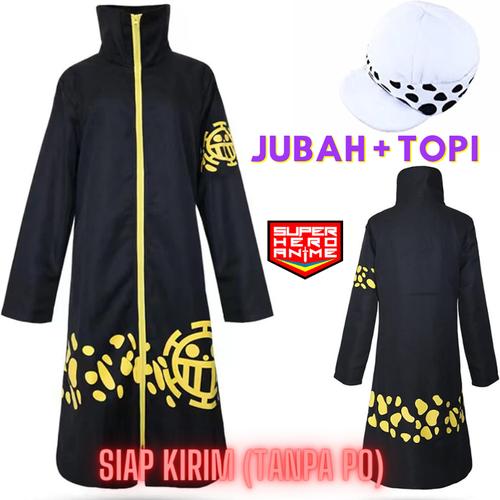Jual Kostum one piece dewasa pria trafalgar law cosplay anime jubah - S ...