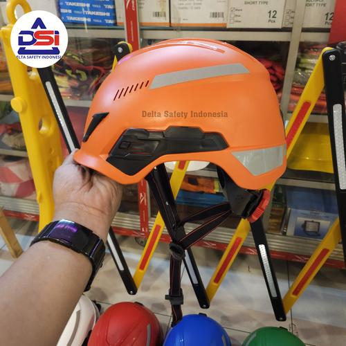 Jual Safety Helmet MSA V GARD H1 Orange Lokal SNI Helm Safety Climbing ...