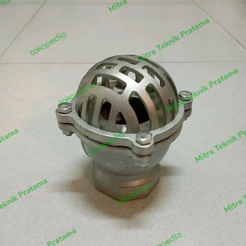 Jual Foot Valve Klep Stainless SS 304 drat 3 " inchi / DN 80 - Jakarta ...