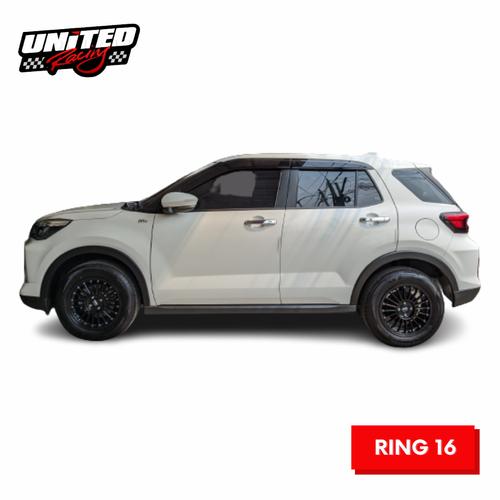 Jual VELG MOBIL RAIZE RING 16 JJC HSR R16X7 H4X100 ET42 MATTE BLACK ...