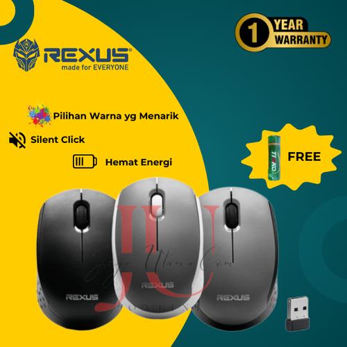 Jual Rexus Mouse Wireless Office Q30 Silent Click Original - Abu-Putih ...