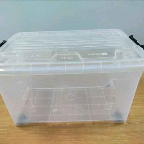 Jual box bening/ box transparan/ tempat baju/ box plastik 45liter /box ...