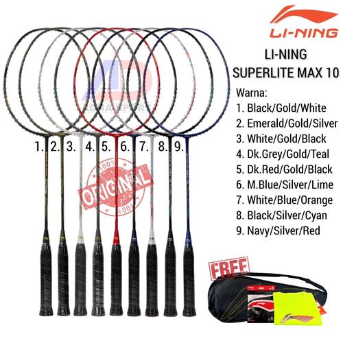 Jual Raket Badminton Lining Superlite Max 10 Raket Bulutangkis Original ...