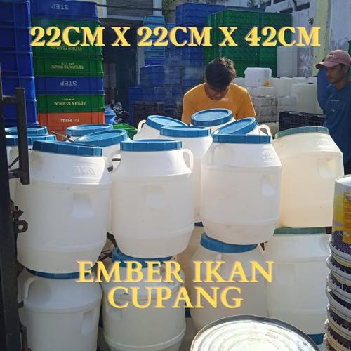 Jual Tong Plastik 25 Liter HDPE Drum Plastik 25L Tong Putih Tong ...