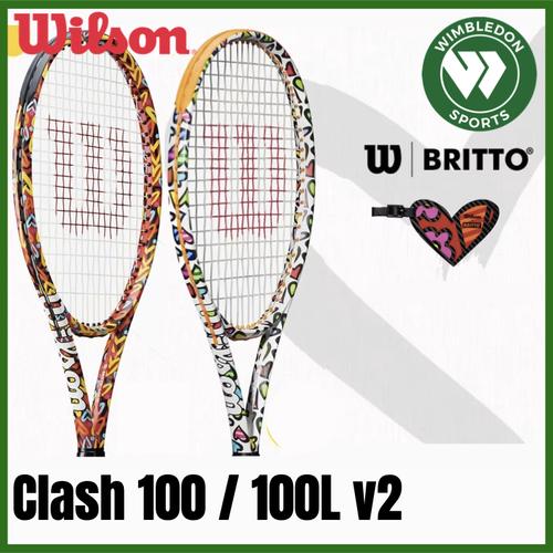 Jual Raket Wilson x BRITTO CLASH 100 v2 /Wilson BRITTO HEARTS Clash ...