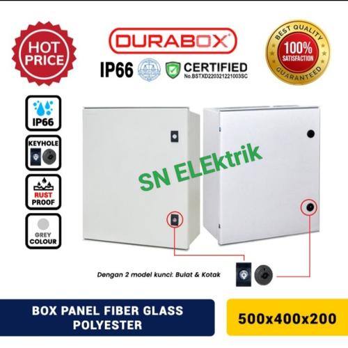 Jual Box Panel Fiber Glass 500x400x200 mm IP 66 Weather Proof DURABOX ...