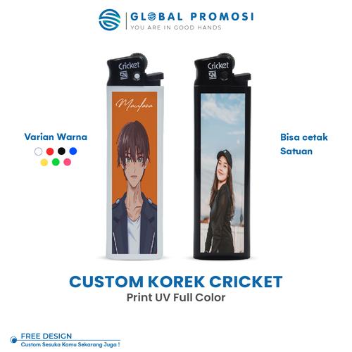 Jual Custom Cricket Korek Api Lighter Promosi Cetak UV Print Warna 2 ...
