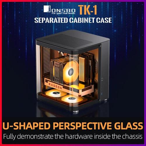 Jual JONSBO M-ATX TK-1/ITX kabin bintang casing PC kecil sisi ...