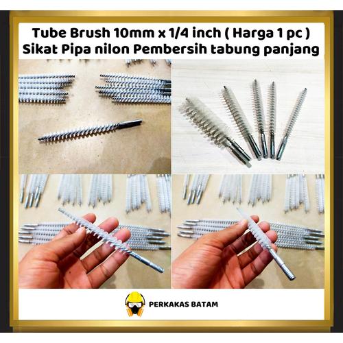 Jual Tube Brush 10mm x 1/4 inch Sikat Pipa nilon Pembersih tabung ...