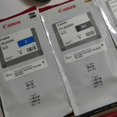 Jual Tinta canon pfi 8320 tm 5200 tm 5300 tm series original 300ml - Matte Black - Jakarta Utara ...