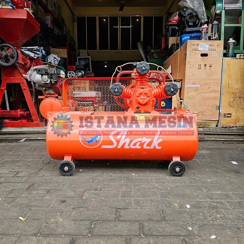 Jual MESIN KOMPRESSOR ANGIN UDARA 3 PISTON SHARK UNLOADING 2HP TANPA ...