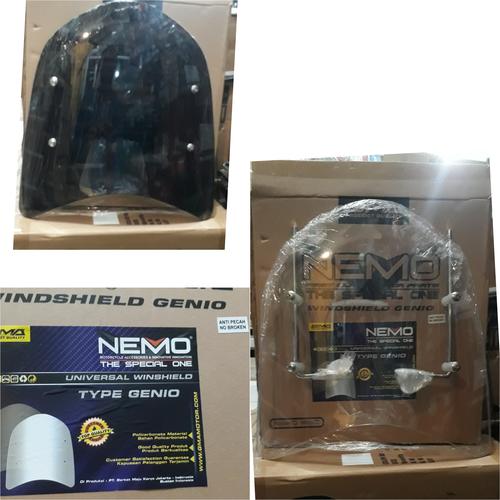 Jual visor tameng angin motor beat tebal kaca pelindung angin nemo ...
