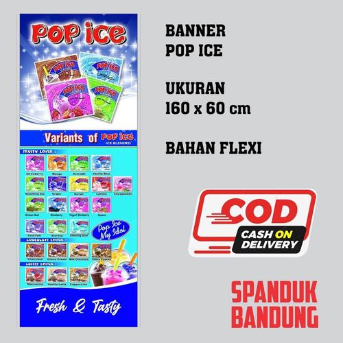 Jual Spanduk Pop Ice, Banner Es Permen Karet / Banner Es Kepal Milo ...