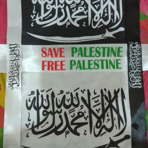 Jual bendera tauhid I bendera palestine I free ikat kepala - Jakarta ...