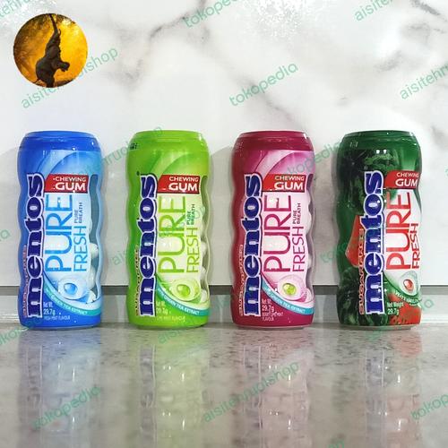 Jual Permen Mentos Chewing Gum Pure Fresh Sugarfree 29.7 gr Ori ...
