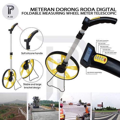 Jual Meteran Dorong Roda Display DIGITAL Telescopic / Measuring Wheel ...
