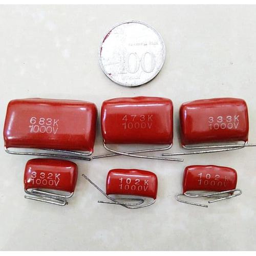 Jual Kapasitor 0.001uF/1000VDC 102 1n 1000V Polyester Film Capacitor ...