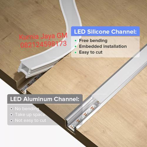 Jual Housing Led Strip FLEXIBLE 16x10 12x10 Cover Strip Led Silicon ...