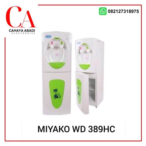 Jual DISPENSER MIYAKO GALON ATAS 2 KRAN HOT & COOL WD389HC WD-389HC WD ...