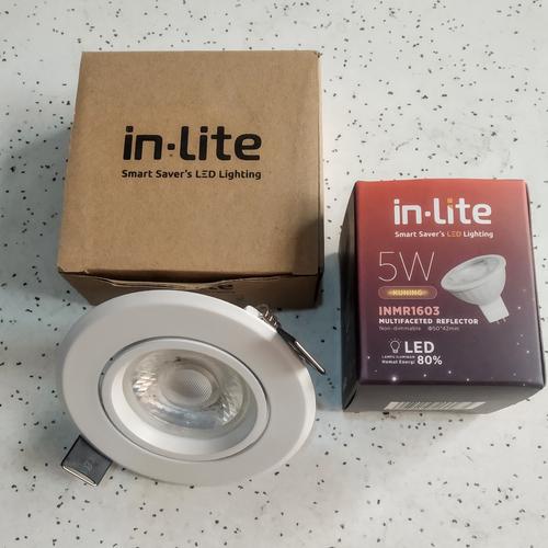 Jual inlite 5watt spotlight inbow LED COB 5w 220v 4000k ceiling spot ...