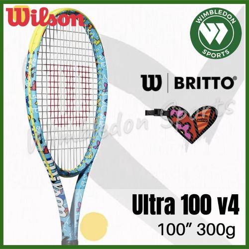 Jual Raket Wilson x BRITTO ULTRA 100 v4 /Wilson BRITTO HEARTS Ultra 100 ...