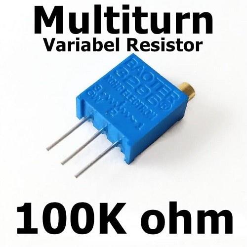 Jual VR Variable Resistor Trimpot Potensiometer biru ukuran 10K / 20K ...