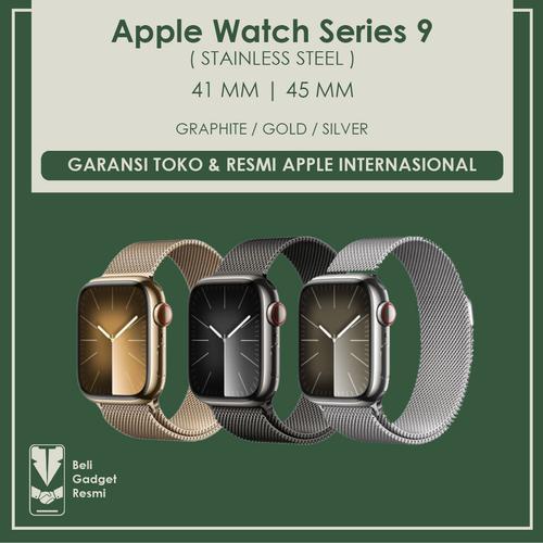 Promo Apple Watch Series 9 2023 41mm 45mm Stainless Steel BNIB - Graphite MLoop, 41mm - Jakarta ...