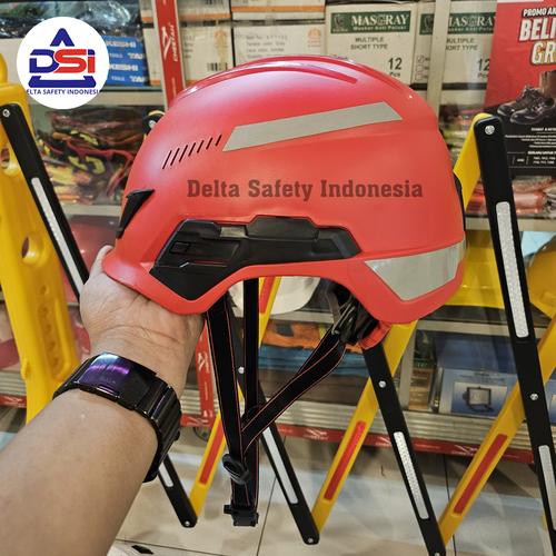 Jual Safety Helmet MSA V GARD H1 Orange Lokal SNI Helm Safety Climbing ...
