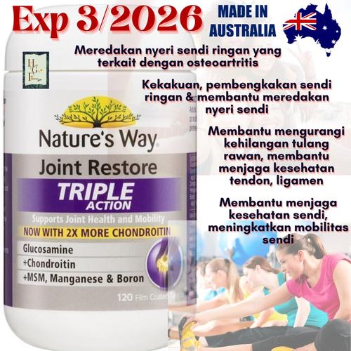 Jual nature's way joint restore triple action 120 tablets - Kota ...