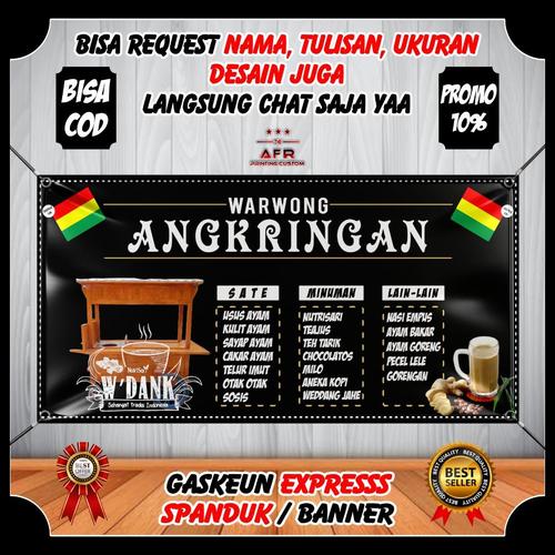Jual Spanduk Banner Backdrop Angkringan Spanduk Custom Jualan Spanduk ...