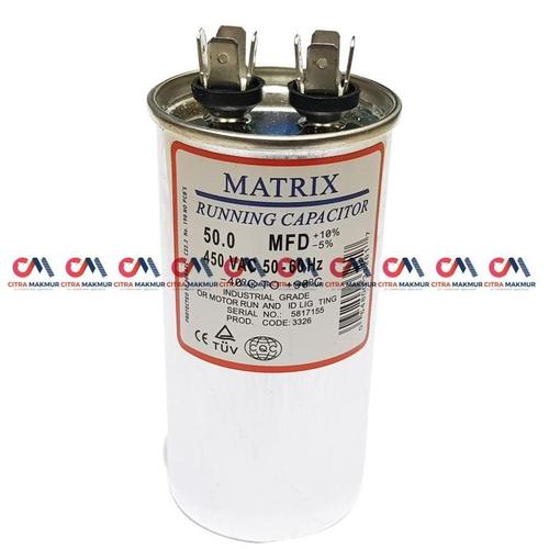 Jual Kapasitor AC 50 uF Capasitor Air Conditioner Kompresor Matrix ...