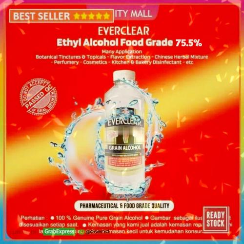 Jual Alkohol Food Grade Pure Grain Alcohol Everclear 151 - Kota ...