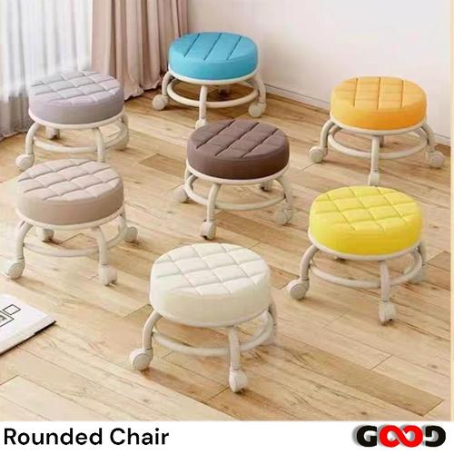 Jual Bangku Sofa Roda/Low Round Stool/Kursi Sofa Bulat - Hijau ...