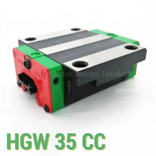 Jual linear guide blok bearing sliding HGW 35 HGW35 HG35 HGW35CC rail block - Kota Depok ...