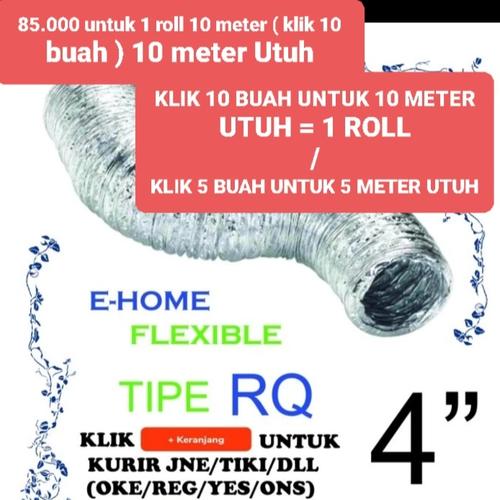Jual Flexible ducting 4 inch / flexible duct 4 inch / meter / BONUS ...