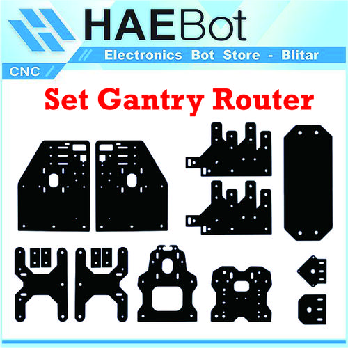Jual [HAEBOT] Kit Set Gantry CNC Router 17 Plate Plat Kerangka Frame ...