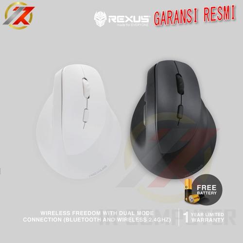 Jual REXUS QV-260 MOUSE GAMING WIRELESS BLUETOOTH Vertical Wireless ...