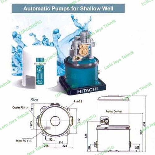 Jual POMPA AIR HITACHI SUMUR DANGKAL 250 WATT WTP-250GX (GARANSI RESMI ...