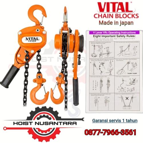 Jual LEVER BLOCK 6TON X 1.5METER VITAL MADE IN JAPAN - Jakarta Barat ...