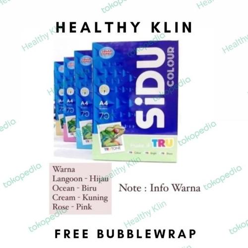 Jual Kertas HVS Warna SIDU A4 70Gr isi 100 Lembar FREE BUBBLEWRAP ...