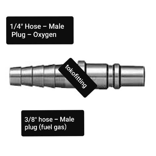 Jual Nitto Kohki Mini Cupla Super S22 PH Plug Oxygen Gas Las Coupler ...