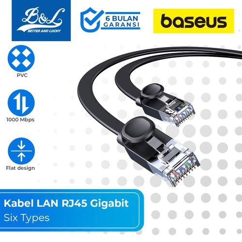 Jual BASEUS Six Types Kabel LAN RJ45 Gigabit Ethernet Network Flat ...