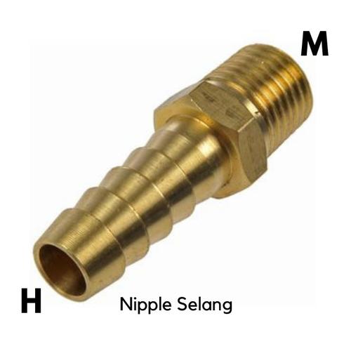 Jual HOSE NEPEL 1" / NEPEL SELANG DRAT 1" x1/2" KUNINGAN LOKAL - NS 1 ...