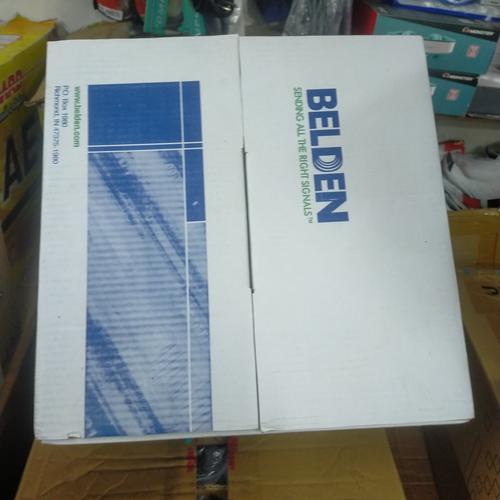 Jual kabel belden cat 6e / kabel data lan cat 6 belden abu abu 100 ...