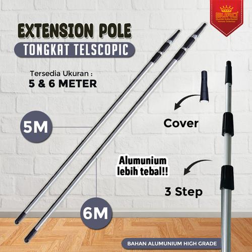 Jual ABDI TELESKOPIC 6 METER / TELESCOPIC 6 M / TONGKAT TELESKOPIK CAT ...